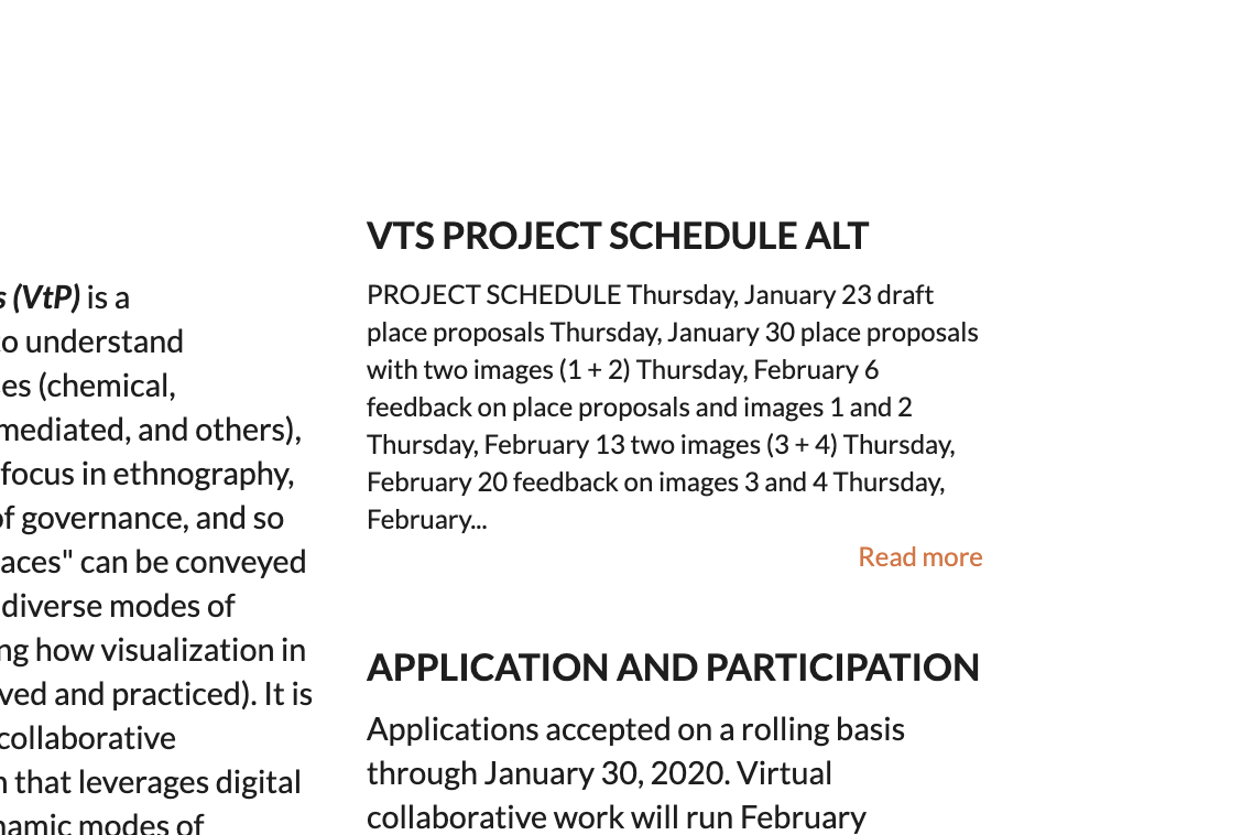formatting in text artefact does not carry over to card view in PECE ...