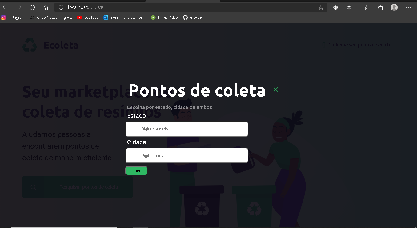 GitHub - gasparzinho42/project_Ecoleta: projeto desenvolvido em ...