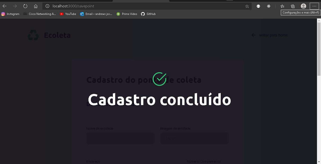GitHub - gasparzinho42/project_Ecoleta: projeto desenvolvido em ...