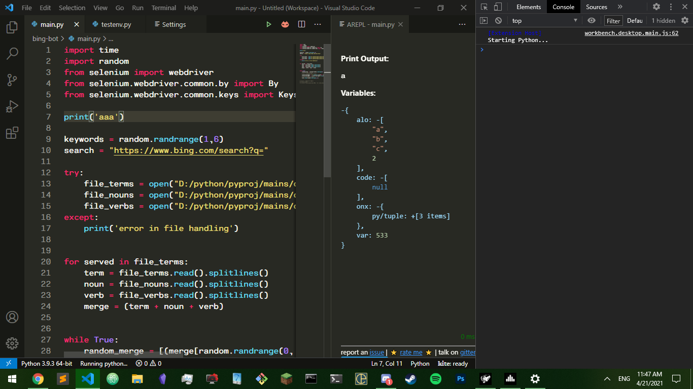 Arepl not refreshing · Issue #367 · Almenon/AREPL-vscode · GitHub
