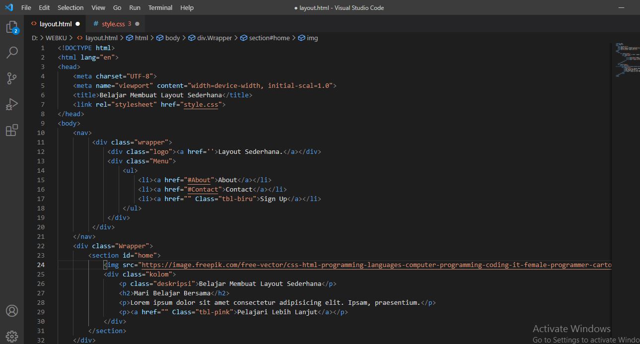 GitHub - putrinabila23/Lab4Web: Belajar Membuat Layout Sederhana