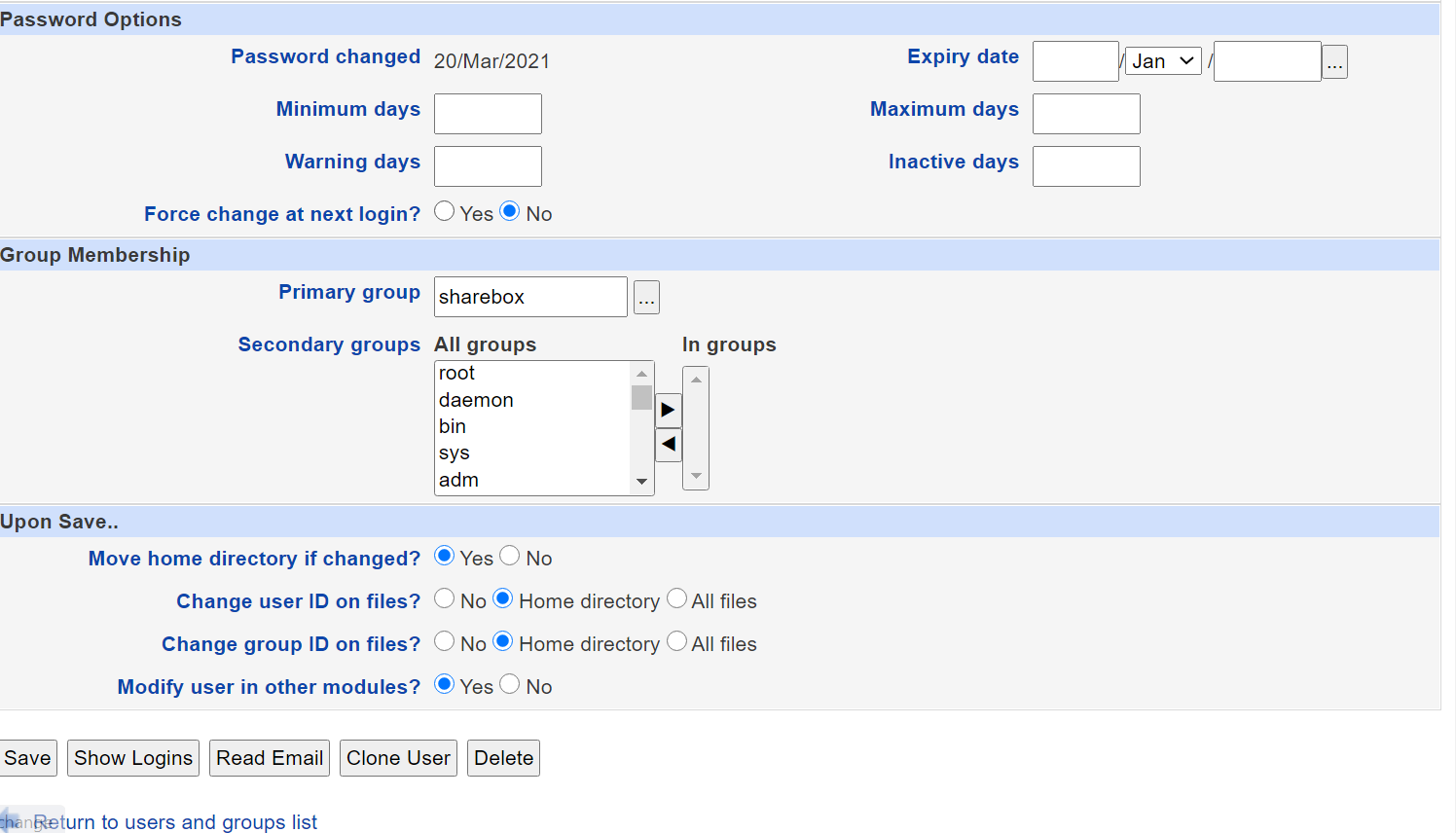 Unix useranme change but webmin user not change · Issue #1462 · webmin/webmin · GitHub