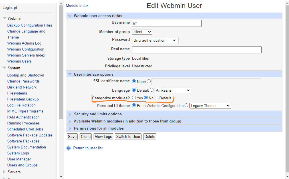 Unix useranme change but webmin user not change · Issue #1462 · webmin/webmin · GitHub