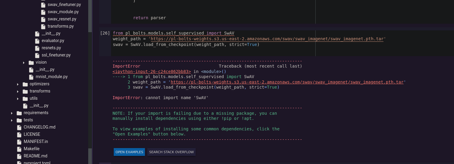 cannot import name SwAV · Issue #513 · Lightning-Universe/lightning ...