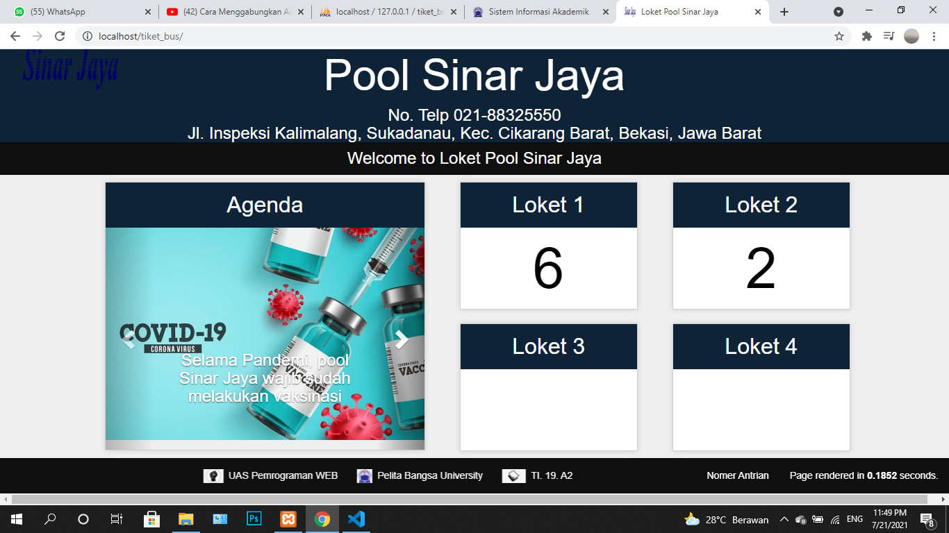 GitHub - MochamadAmri/UAS_PemrogramanWeb: UAS | NIM GENAP | LOKET ANTRIAN | Universitas Pelita ...