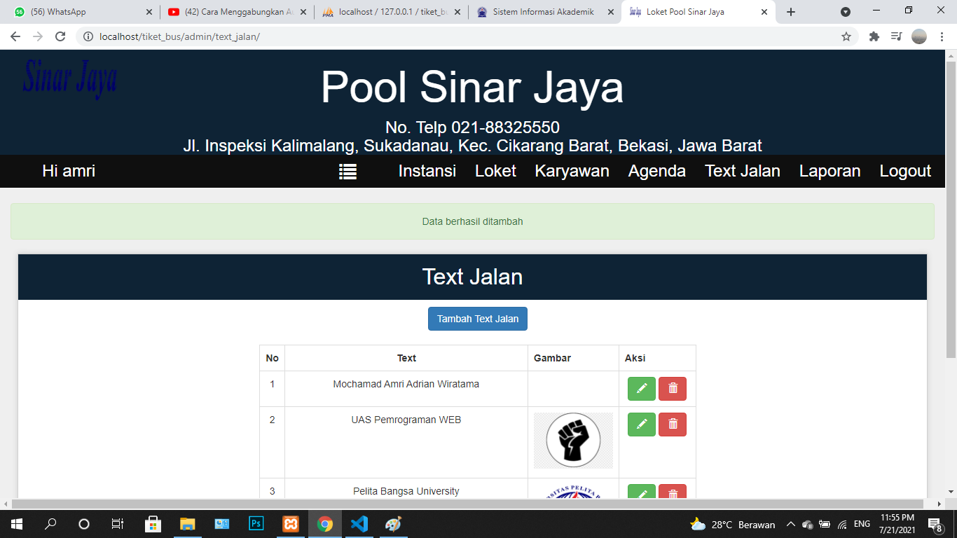 GitHub - MochamadAmri/UAS_PemrogramanWeb: UAS | NIM GENAP | LOKET ANTRIAN | Universitas Pelita ...