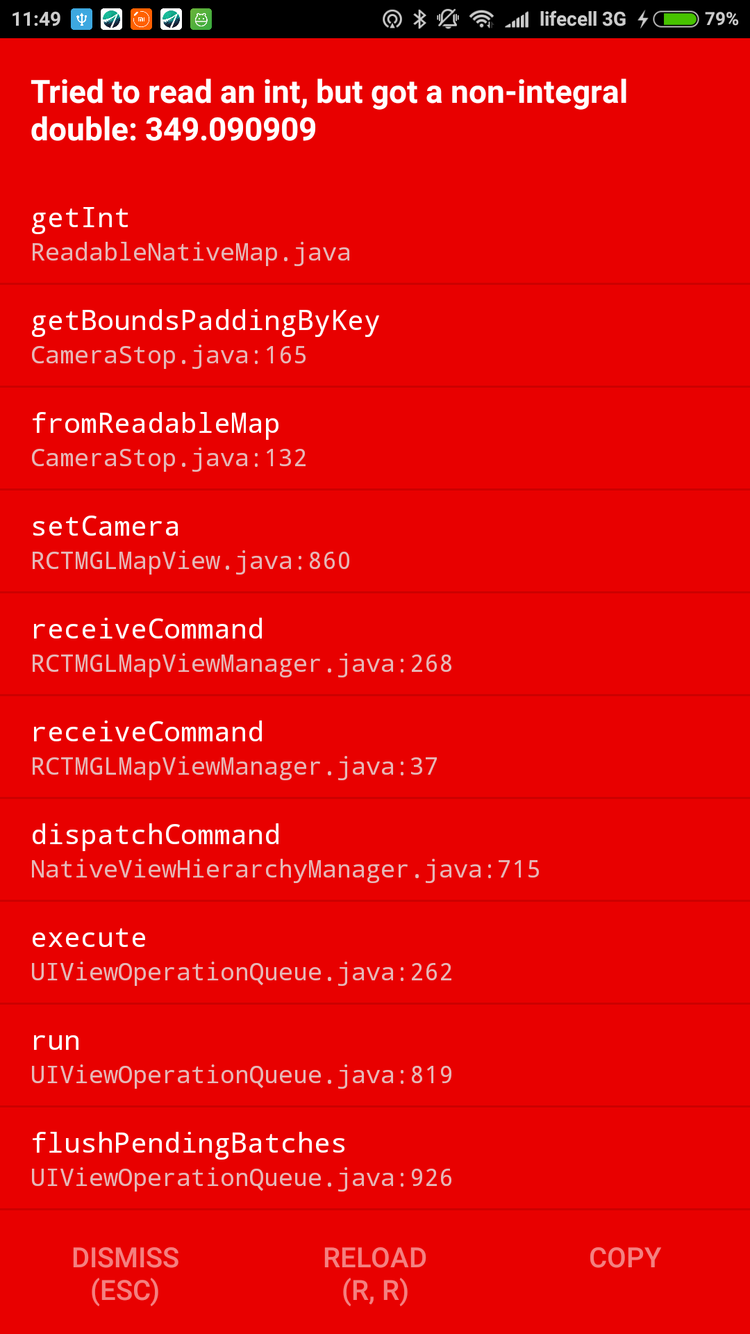 Android Non Integer Bounds Values In `fitbounds` Crashes Application