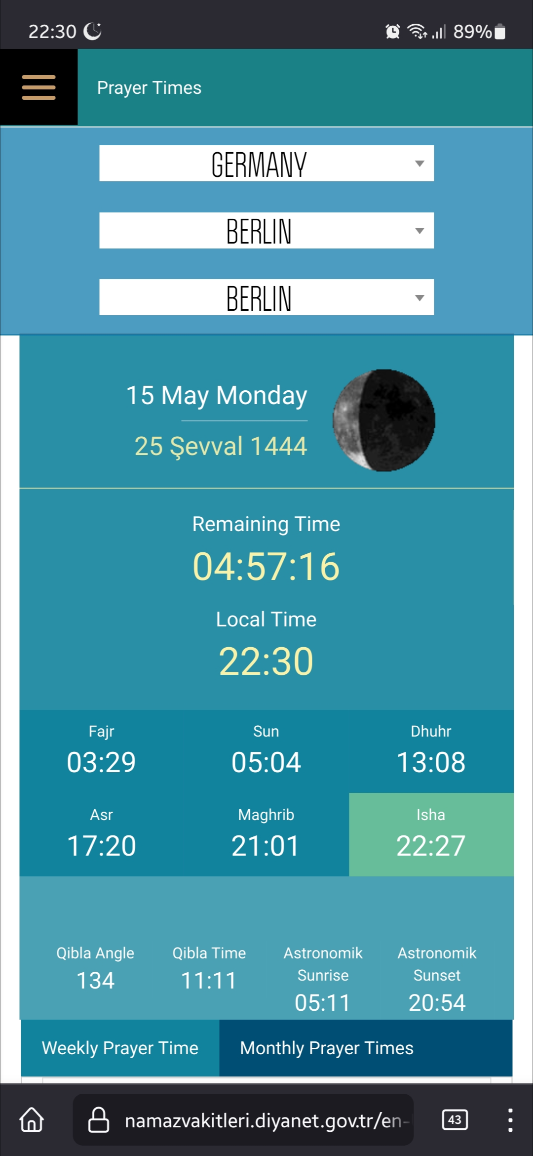 Prayer times are wrong(?) · Issue #154 · batoulapps/adhan-js · GitHub