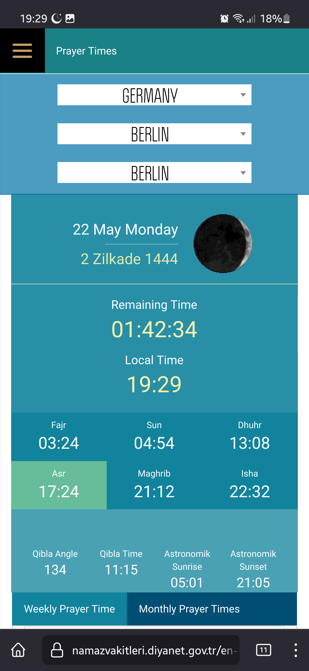 Prayer times are wrong(?) · Issue #154 · batoulapps/adhan-js · GitHub