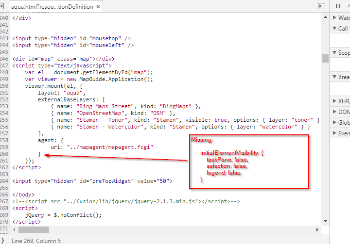 Initial Map Load without Task and Selection pane · Issue #465 · jumpinjackie/mapguide-react ...
