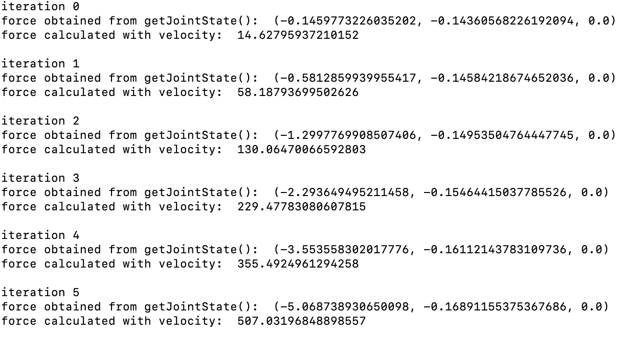 [Question] How to calculate the force during rotating around continuous joint? · Issue #4340 ...