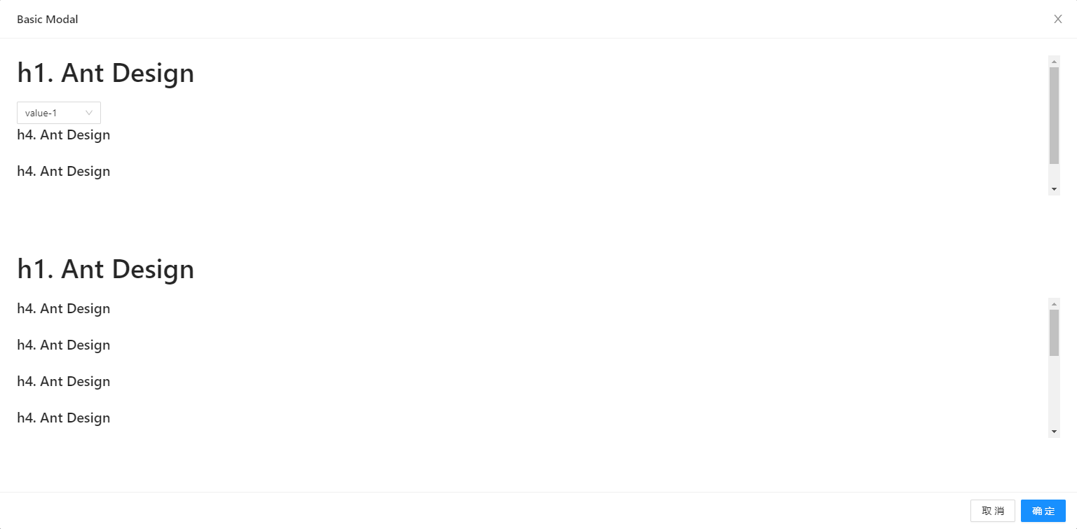 How to solve a case with select dropdown show incomplete in a scroll box ? · ant-design ant ...