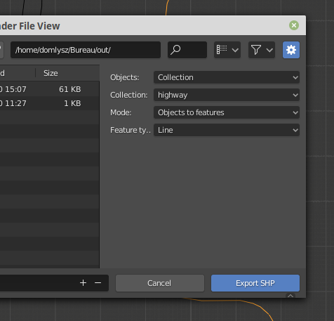 SHP Export failure · Issue #297 · domlysz/BlenderGIS · GitHub