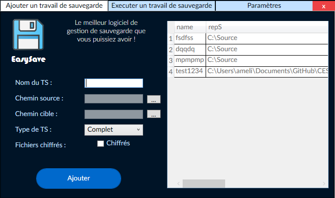 GitHub - awPenda/Projet-CESIProgSys-EasySave: Projet CESI A3 Programmation système novembre 2021