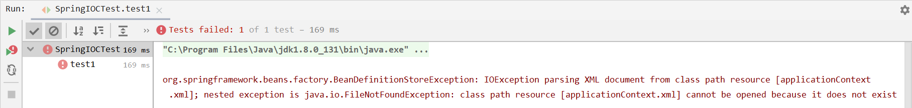 Filenotfoundexception Class Path Resource [applicationcontext Xml] Cannot Be Opened
