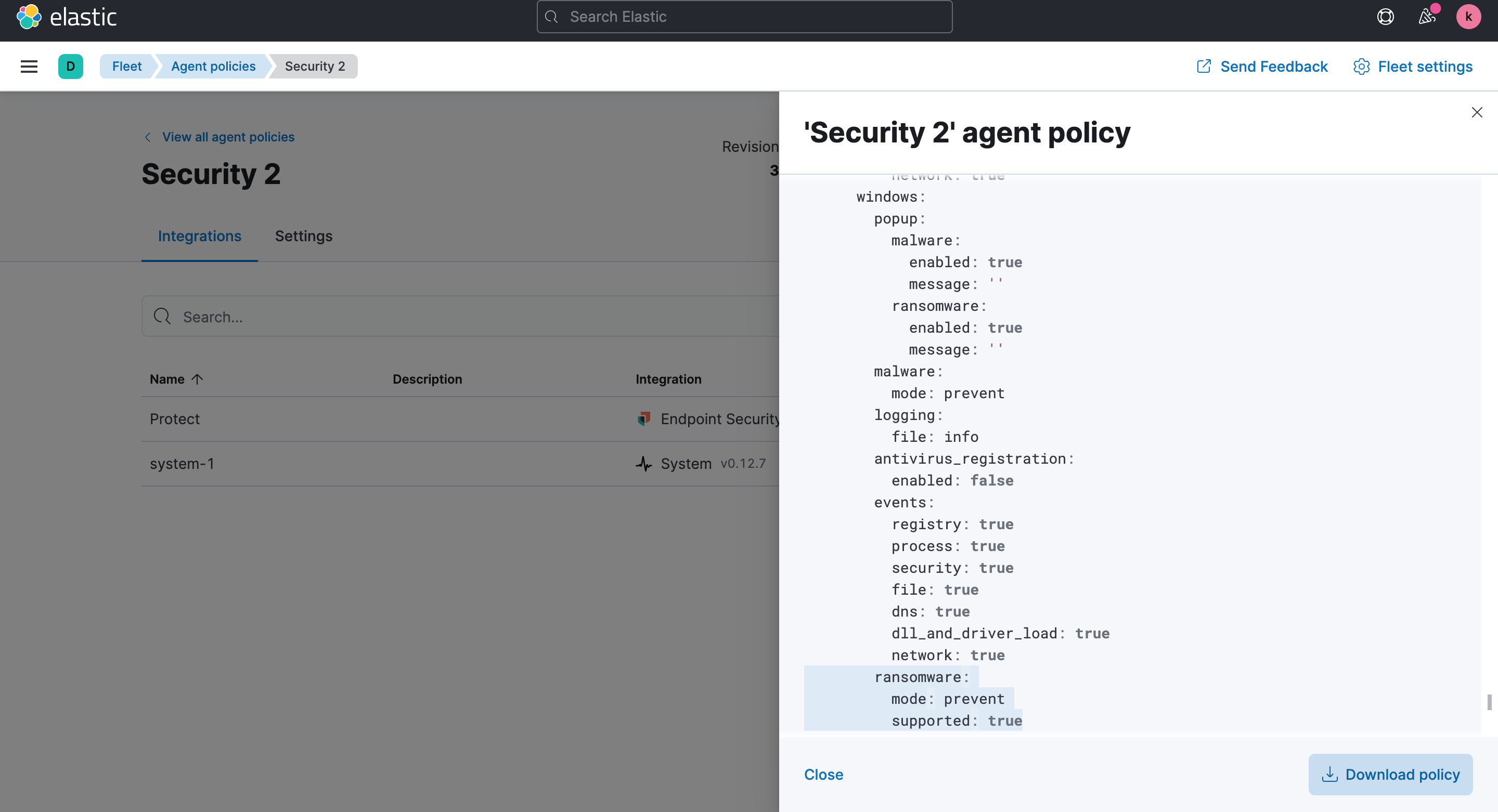 Cannot create property 'supported' on string 'off' at migrateEndpointPackagePolicyToV7140 ...