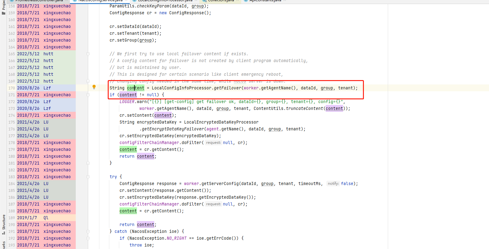 想问一下这段代码的作用 · Issue #10212 · alibaba/nacos · GitHub