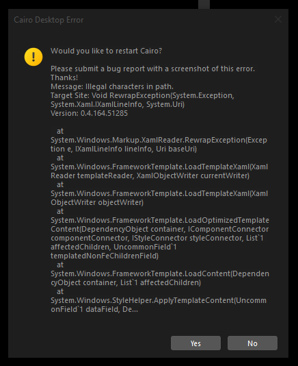 Random Crash · Issue 648 · Cairoshell Cairoshell · Github