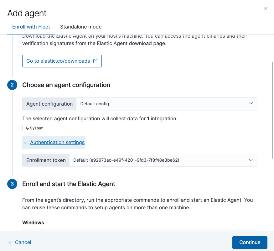 [Ingest Management] Add Agent Flyout With Non-Default Config ID in the URL Does NOT Show the ...