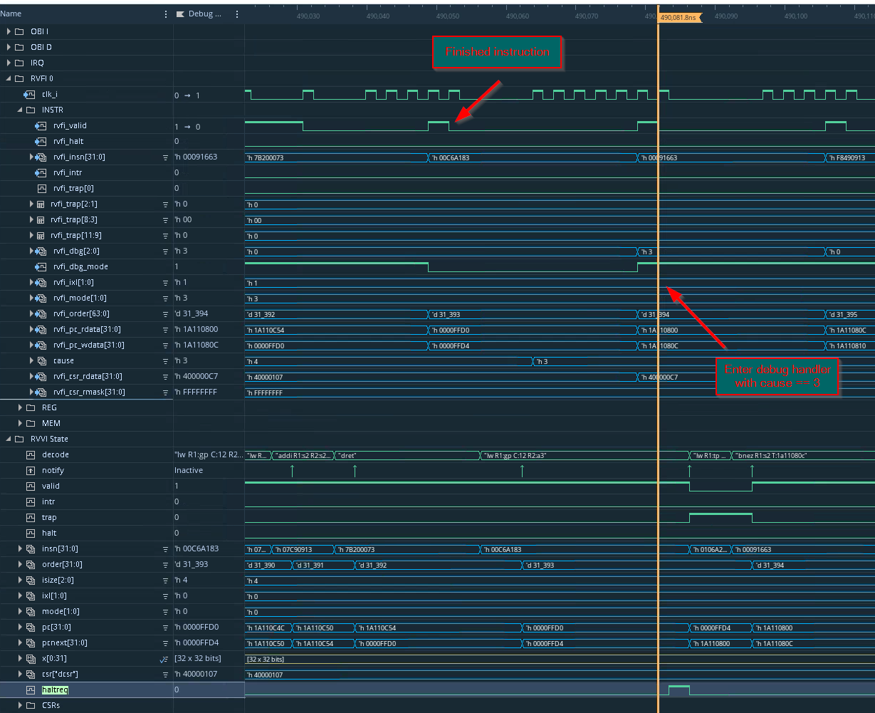 dcsr cause mismatch when entering debug after a step · Issue #340 · openhwgroup/cv32e40x · GitHub