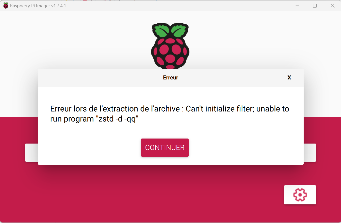 Zstd decompression doesn't work since 1.7.4.1 · Issue #654 · raspberrypi/rpi-imager · GitHub