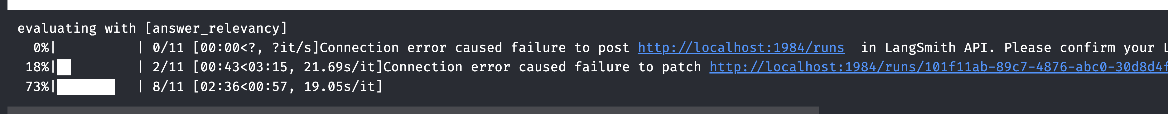 Bug Running Ragas Evaluate Tries To Post Results To Local Langsmith · Issue 92 7811