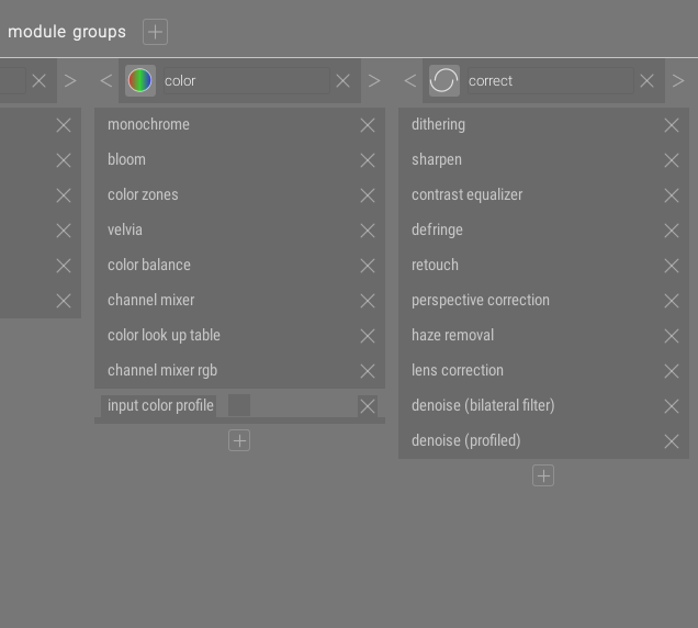 Module order in the new presets / manage presets / manage modules ...