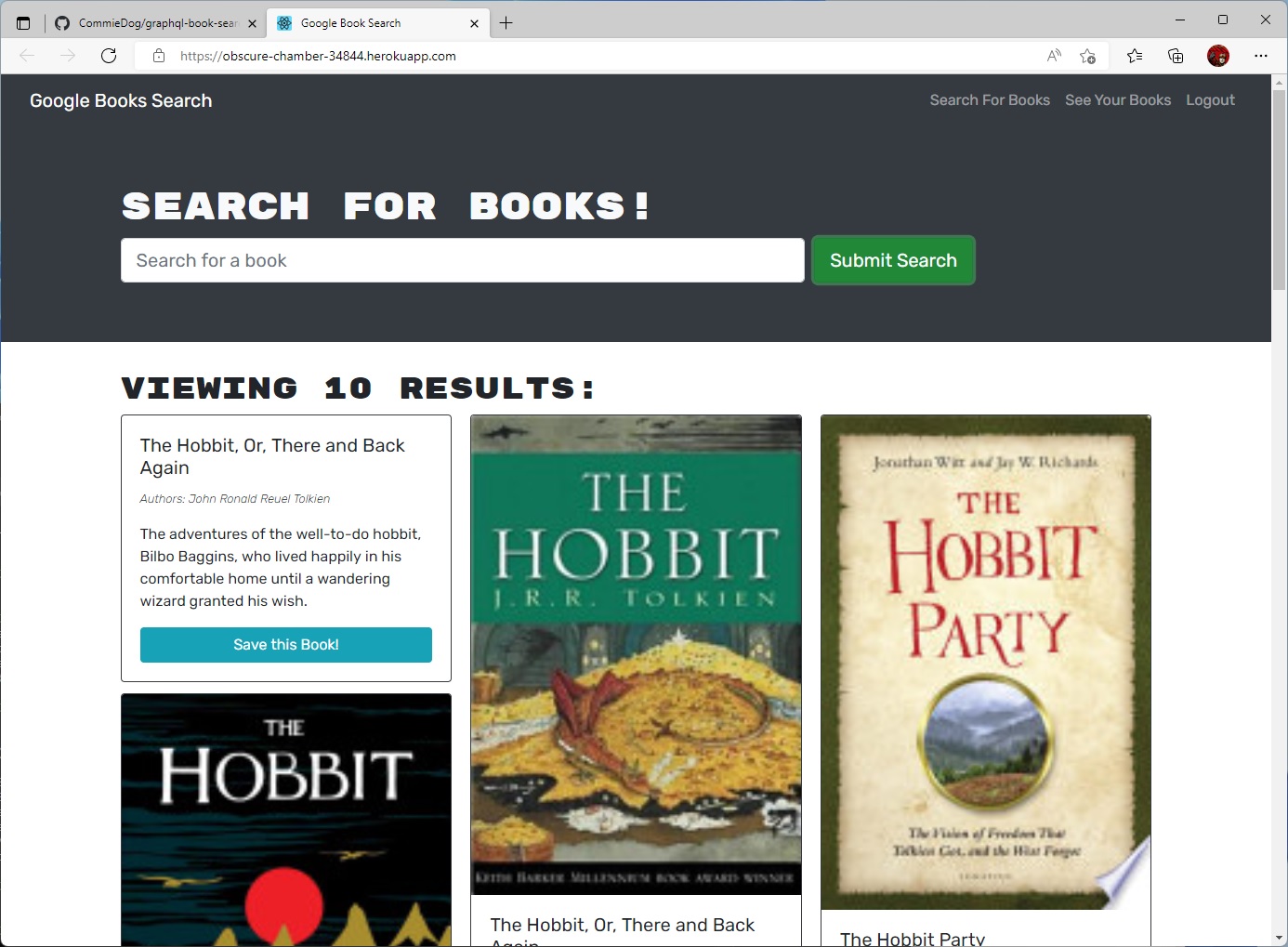 GitHub - CommieDog/graphql-book-search: Refactoring of a book search ...