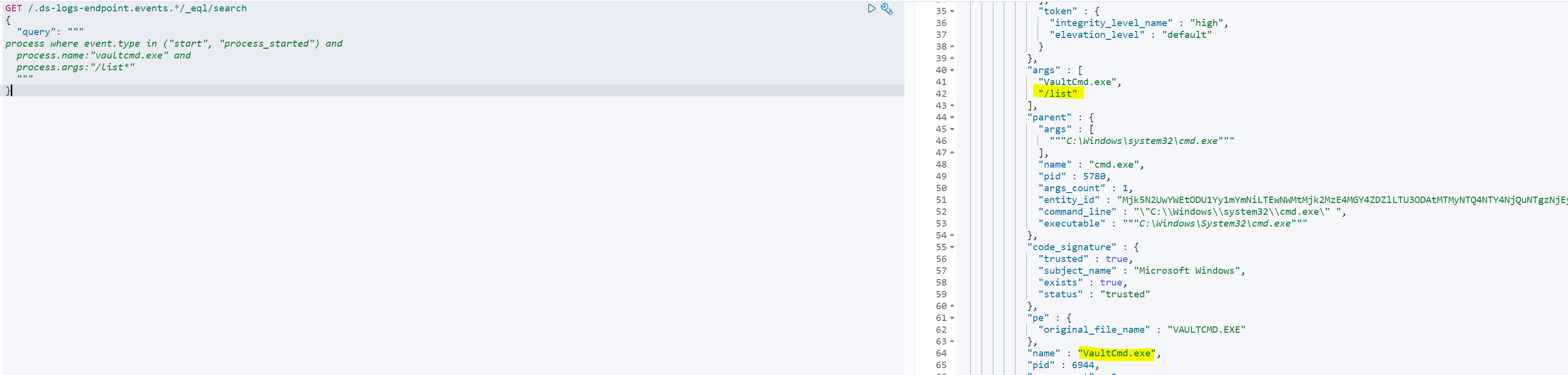 [New Rule] Searching for Saved Credentials via VaultCmd · Issue #840 · elastic/detection-rules ...