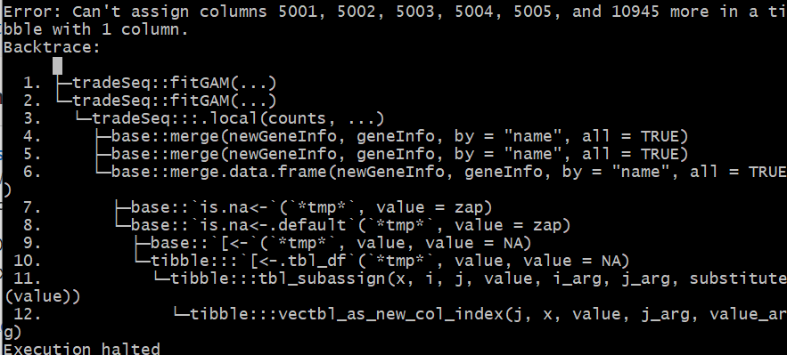 Strange and specific error with fitgam and multiple conditions · Issue ...