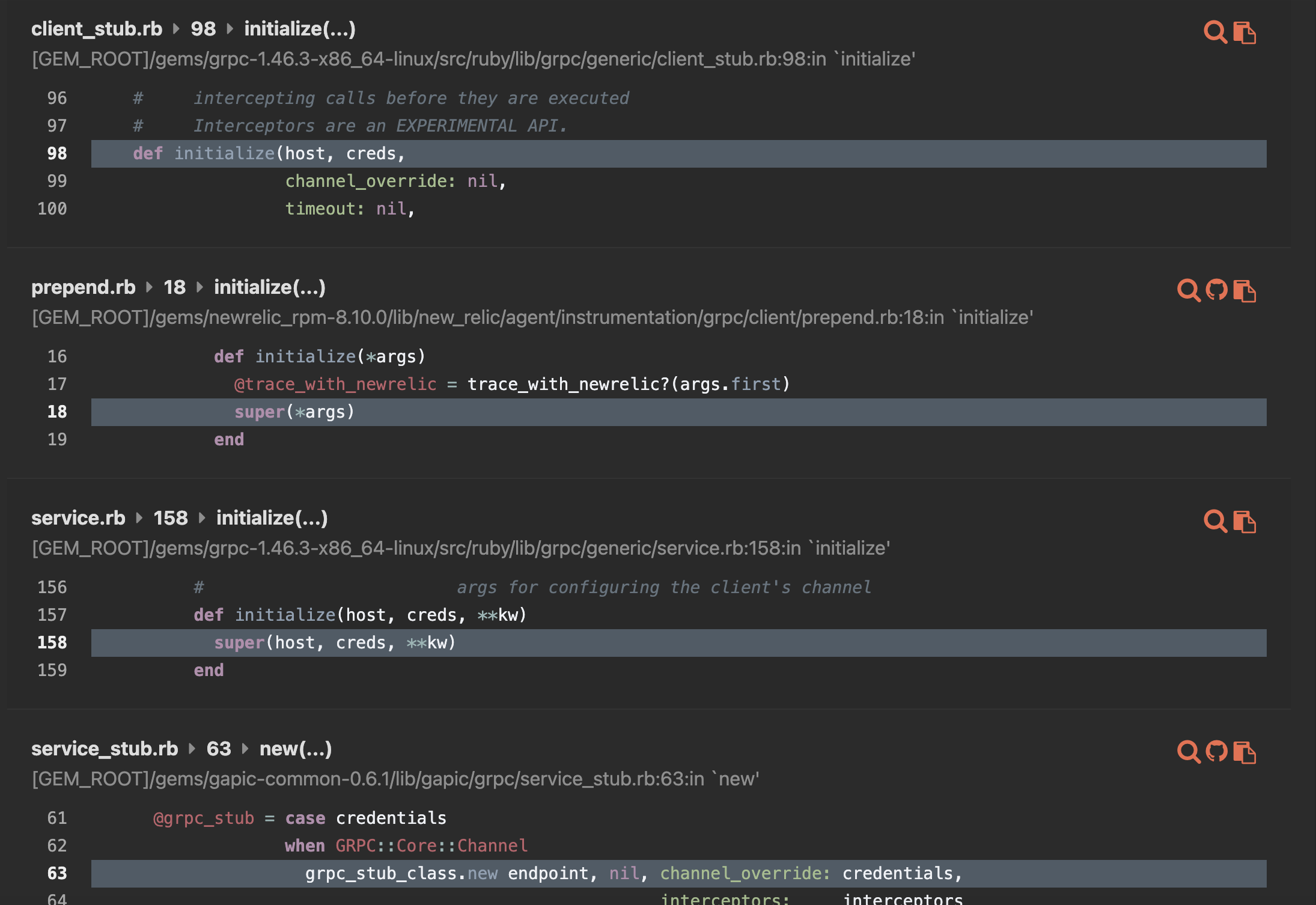GRPC Wrong Number of arguments · Issue #1337 · newrelic/newrelic-ruby-agent · GitHub
