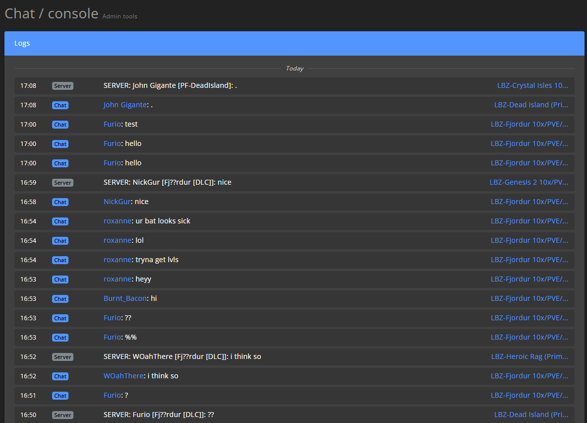 In-Game Chat Font Size Differences · Issue #200 · gameserverapp/Platform · GitHub
