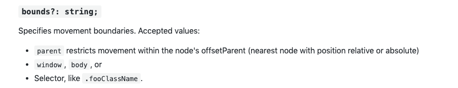 When parent size changes, bounds doesnt work, rnd using transform property for moving around ...