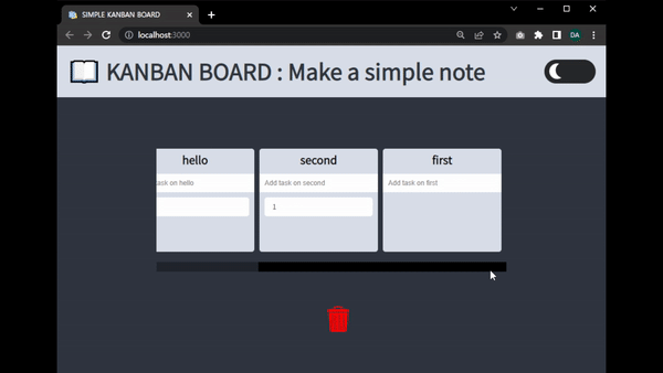 GitHub - COYO-HM/Simple-Kanban-Board: react-beautiful-dnd를 이용한 간단한 칸반 보드