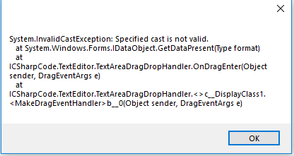 Drag and Drop Exception · Issue #4861 · gitextensions/gitextensions · GitHub