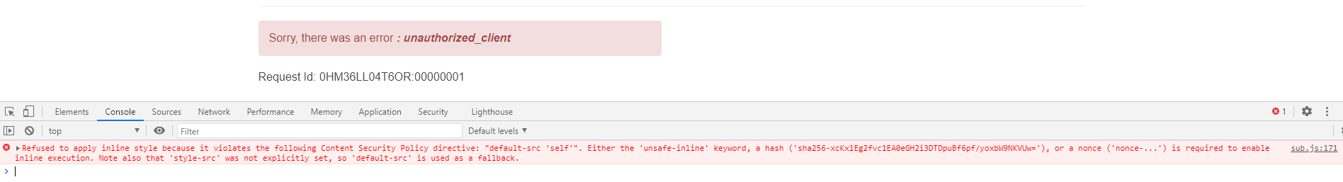 Getting "Sorry, there was an error : unauthorized_client" · Issue #4941 · DuendeArchive ...