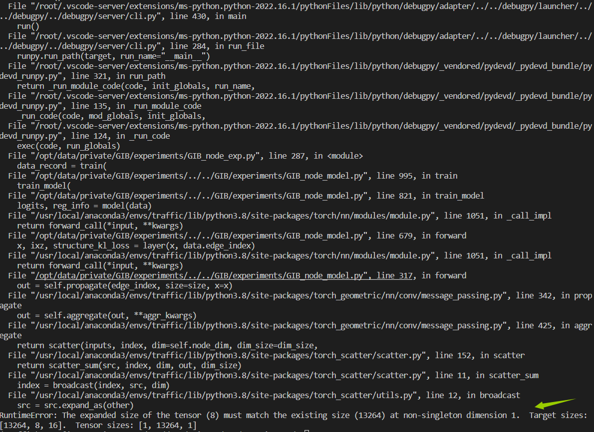 Expand_as RuntimeError in torch_scatter!!! · Issue #5720 · pyg-team/pytorch_geometric · GitHub
