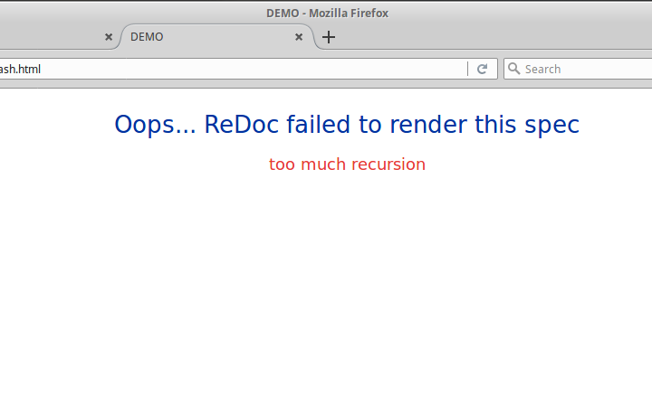 Firefox - ReDoc crash with Newrelic JS-agent · Issue #389 · Redocly/redoc · GitHub