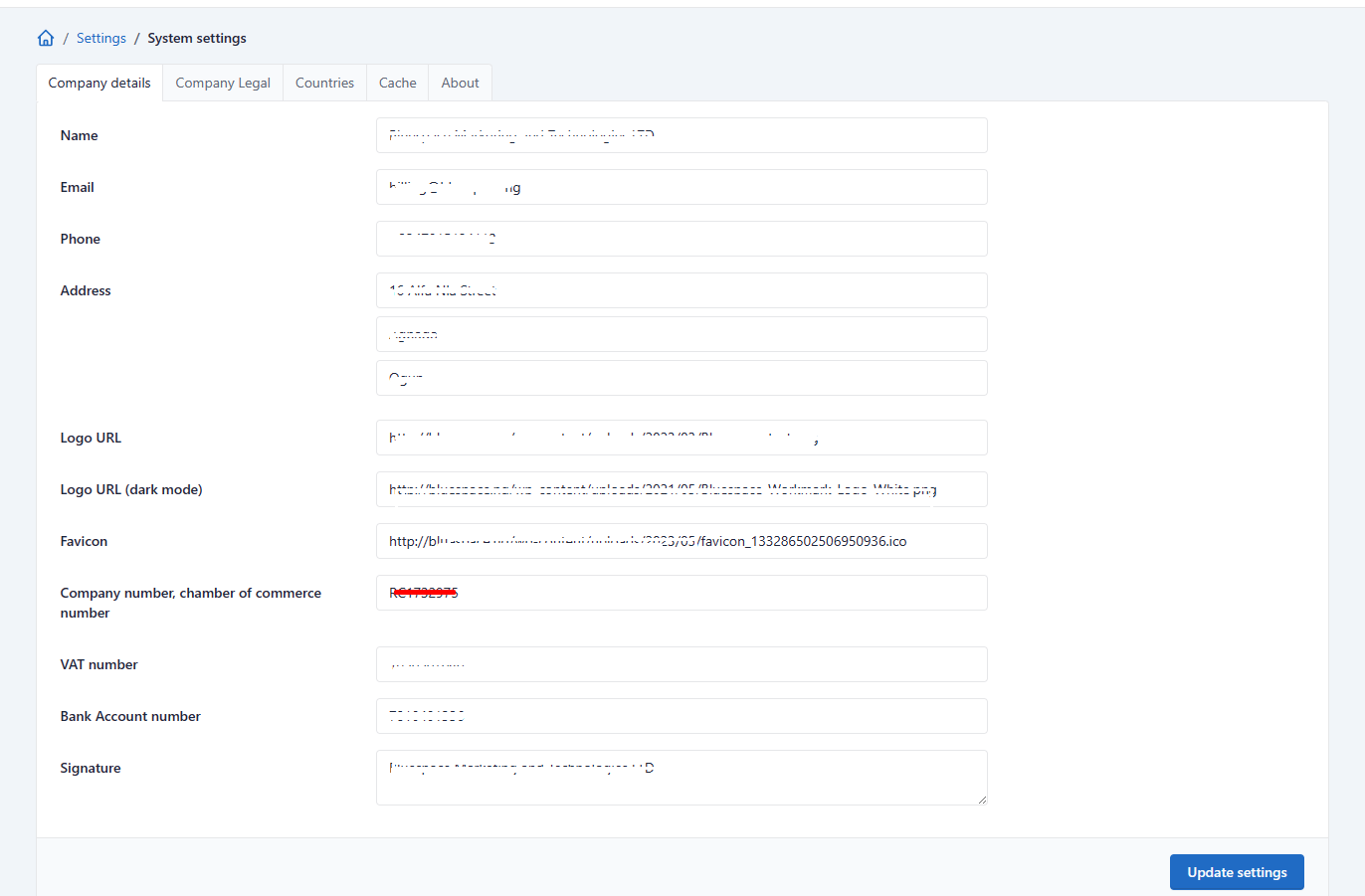 [Feature Request] Add Bank Name to Company · Issue #1249 · FOSSBilling/FOSSBilling · GitHub