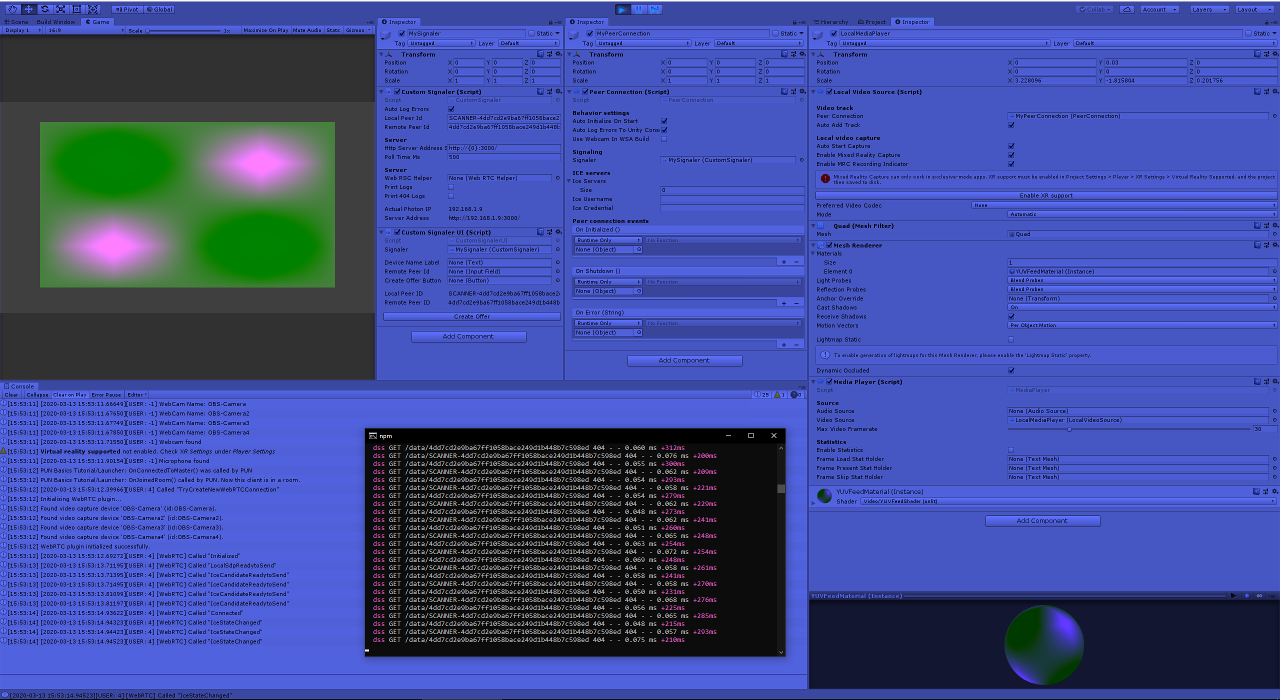 Cannot Stream My Webcam · Issue 222 · Microsoft Mixedreality Webrtc · Github