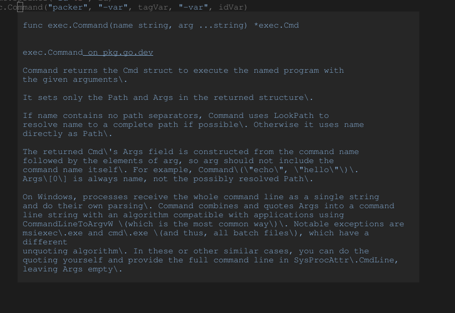 Escaping occuring in hover window · Issue #2464 · neoclide/coc.nvim · GitHub