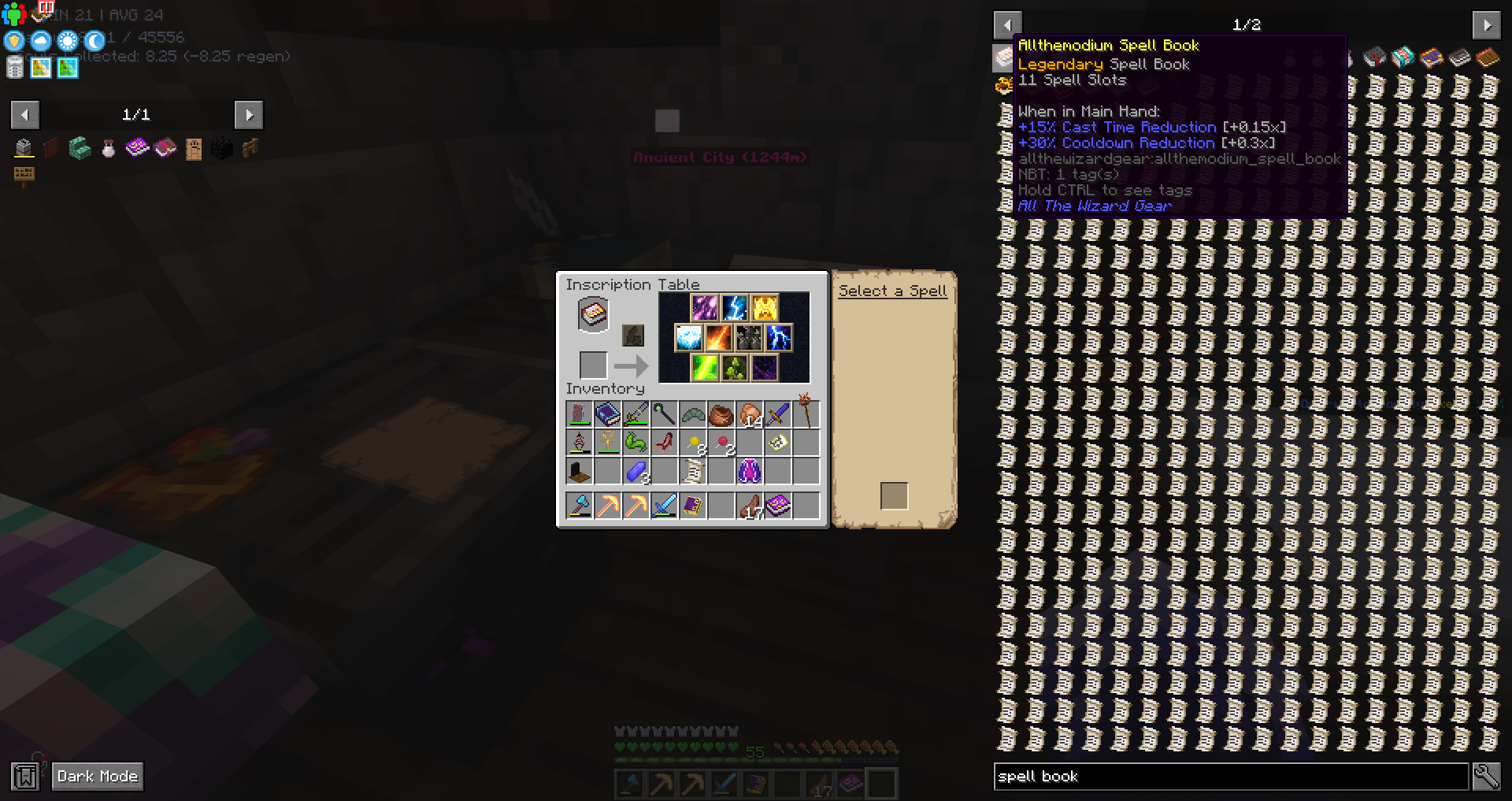 All The Wizard Gear's Allthemodium Spell Book is supposed to have 11 ...