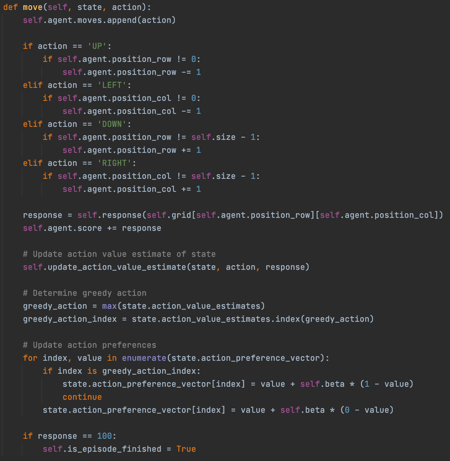 GitHub - sonmezahmet/Pursuit-Method-Implementation-in-Grid-World: Reinforcement Learning ...