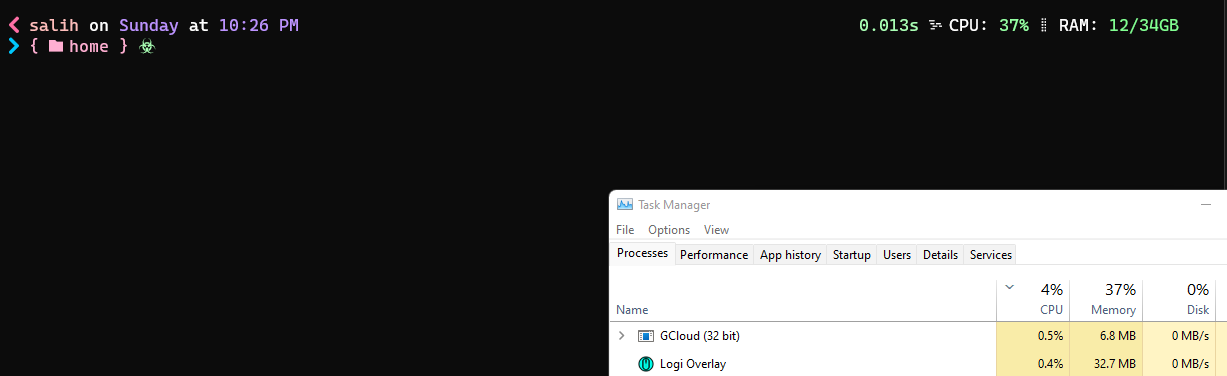 CPU % shows memory % instead · Issue #2770 · JanDeDobbeleer/oh-my-posh · GitHub