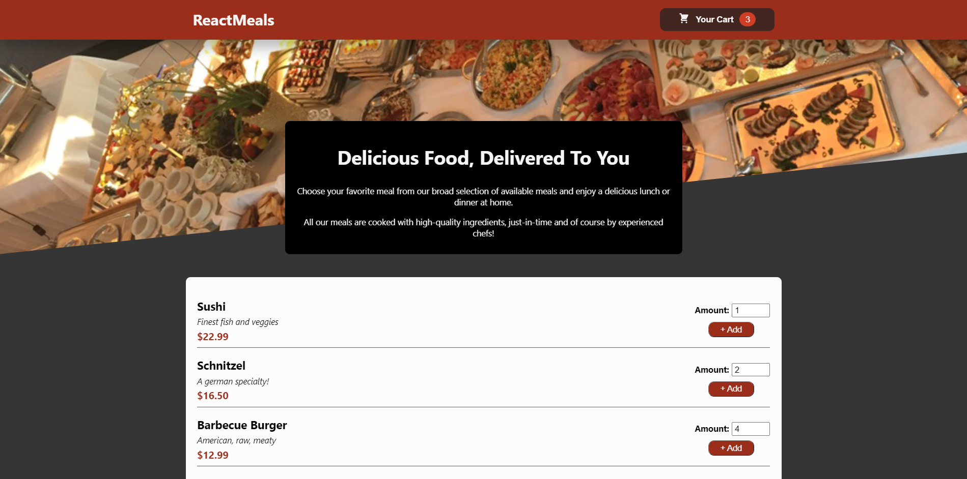 Github Samarpreetsinghreact Meals