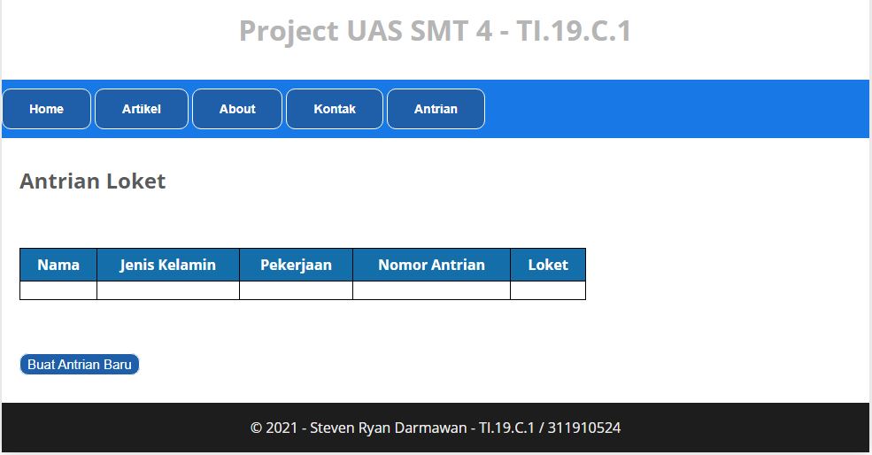 GitHub - StvnRD/UAS-WEB: Antrian Loket