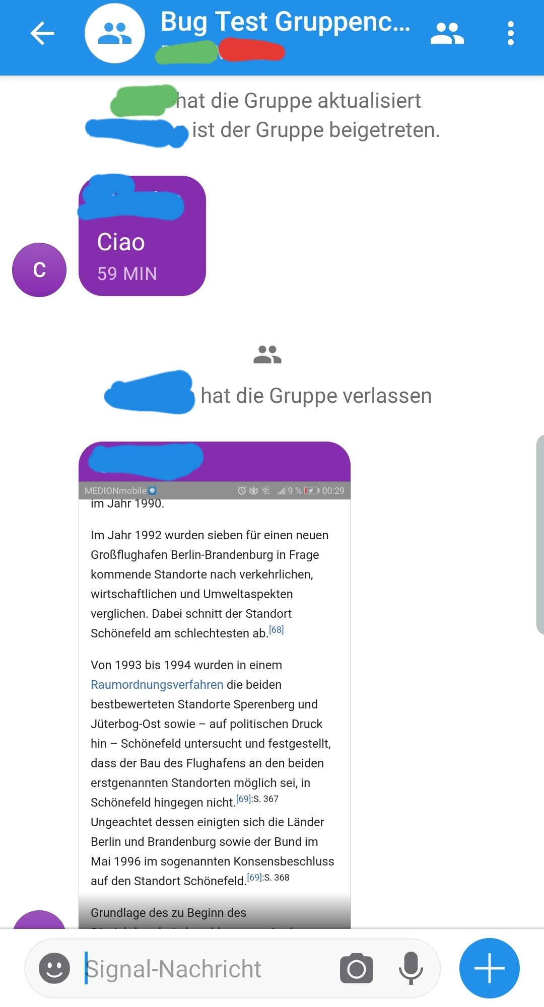 Users Can Still Share Media With A Group They Left · Issue 9091 · Signalapp Signal Android · Github