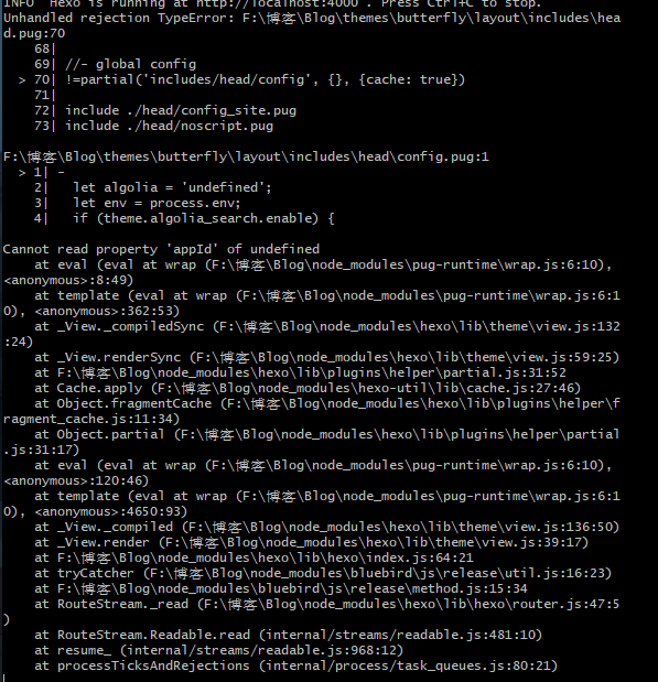 Hexo S报错，说appid没有读到 · Issue 551 · Jerryc127hexo Theme Butterfly · Github 