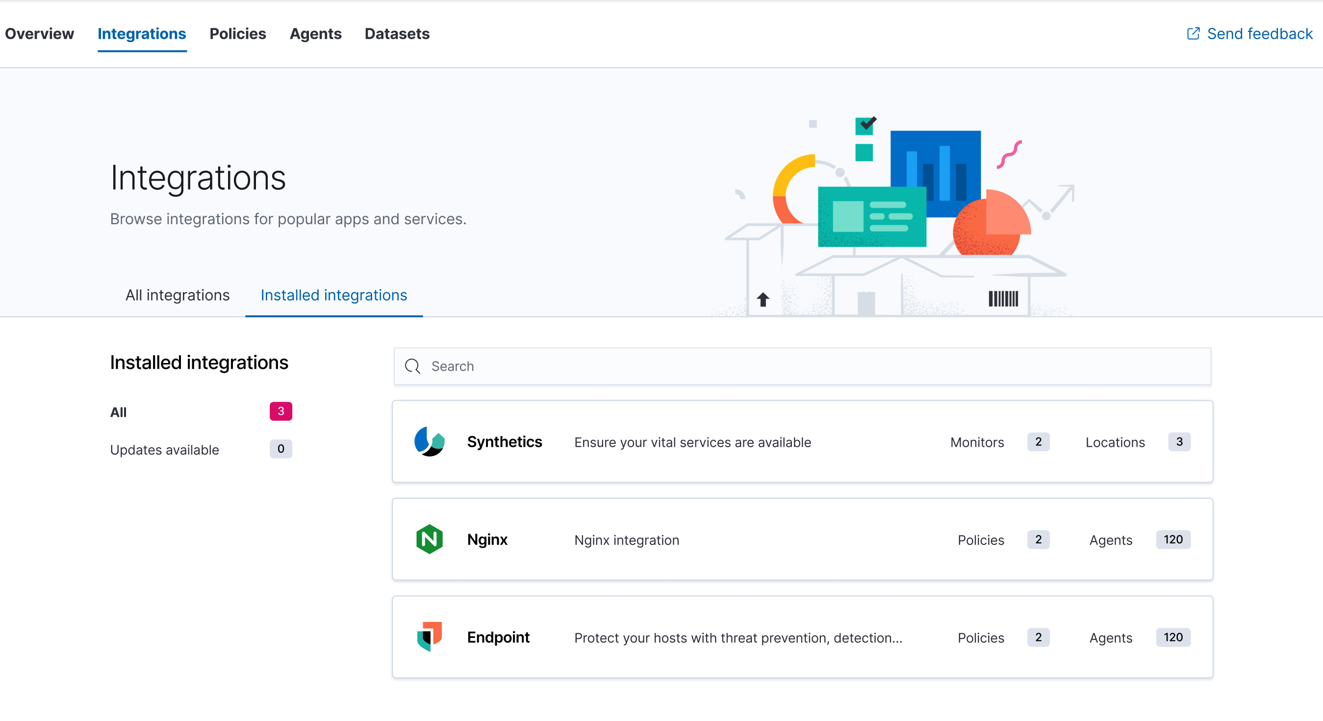 [Fleet] Refactor the 'Installed Integrations' display cards · Issue #83286 · elastic/kibana · GitHub