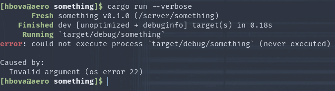 Cargo execution path on samba share · Issue #11512 · rust-lang/cargo · GitHub